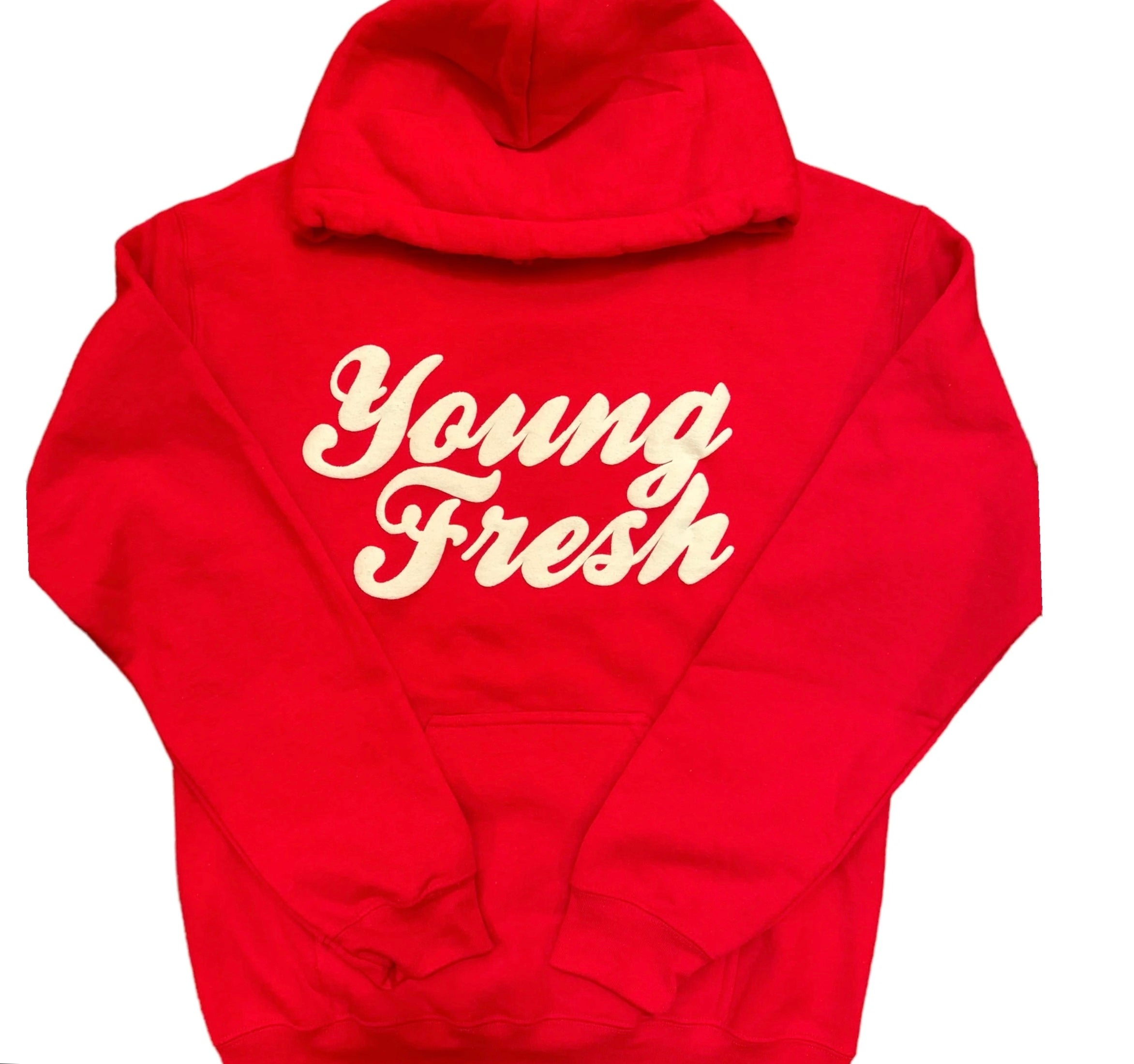 Red/White Hoody – Young Fresh Clothing Company YF